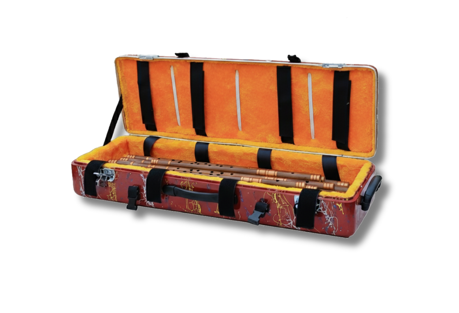 Sarfuddin Flutes 12 Base Scale Long Bansuri Combo Set Oil Treated Fry ...