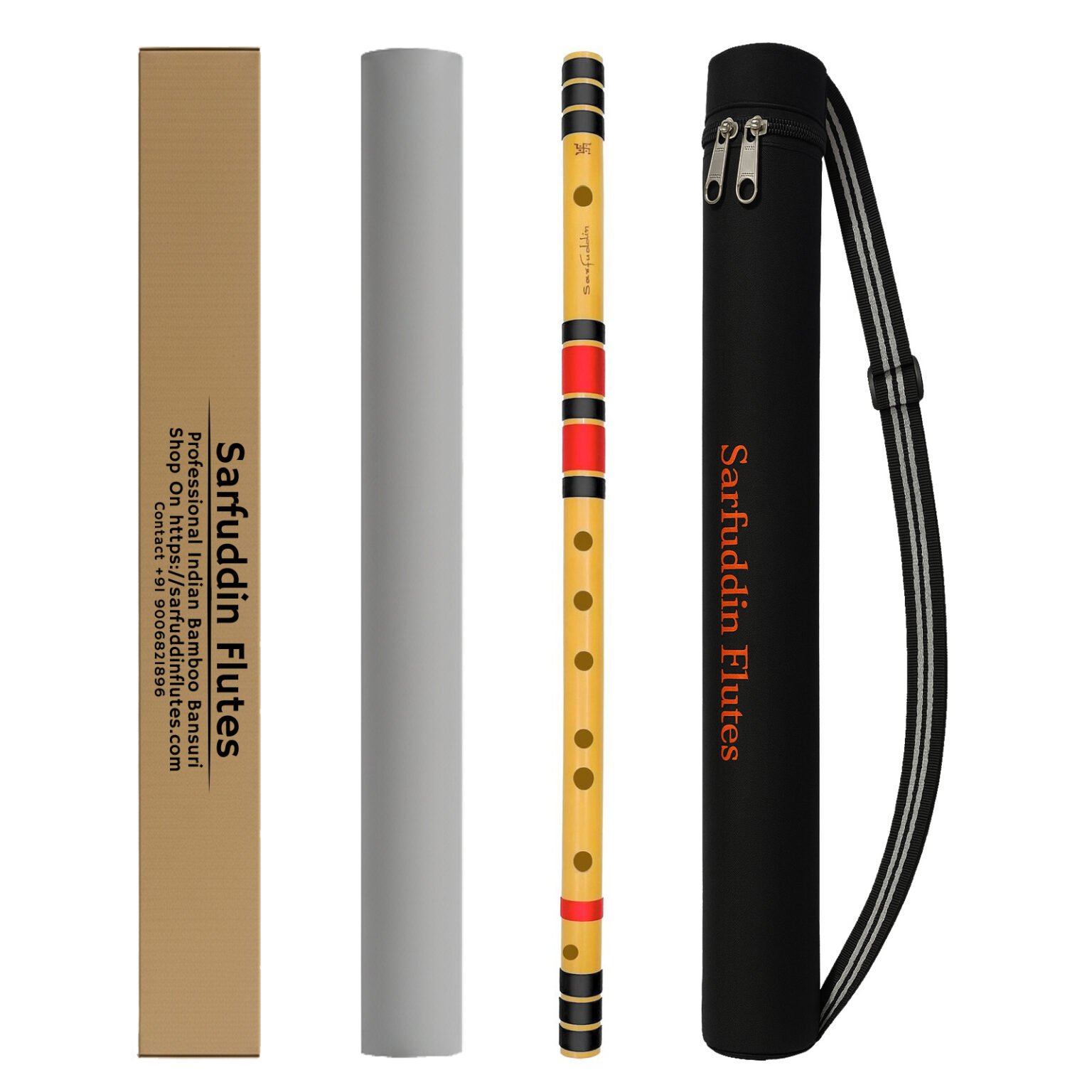 Sarfuddin Flutes G Natural Base Bansuri 25 inches Premium Quality ...