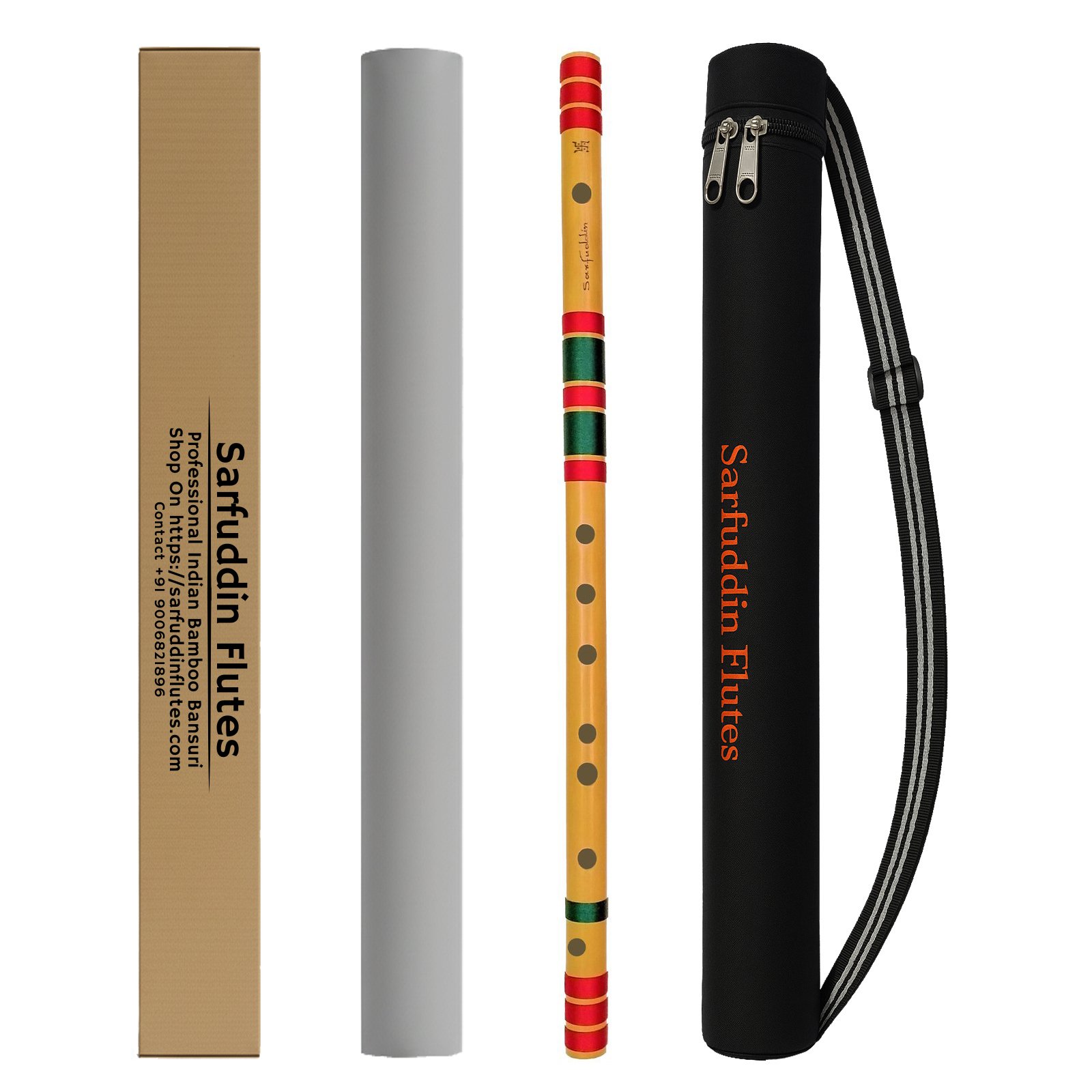 Sarfuddin Flutes G Sharp Base Bansuri 24 inches Premium Quality Bamboo ...